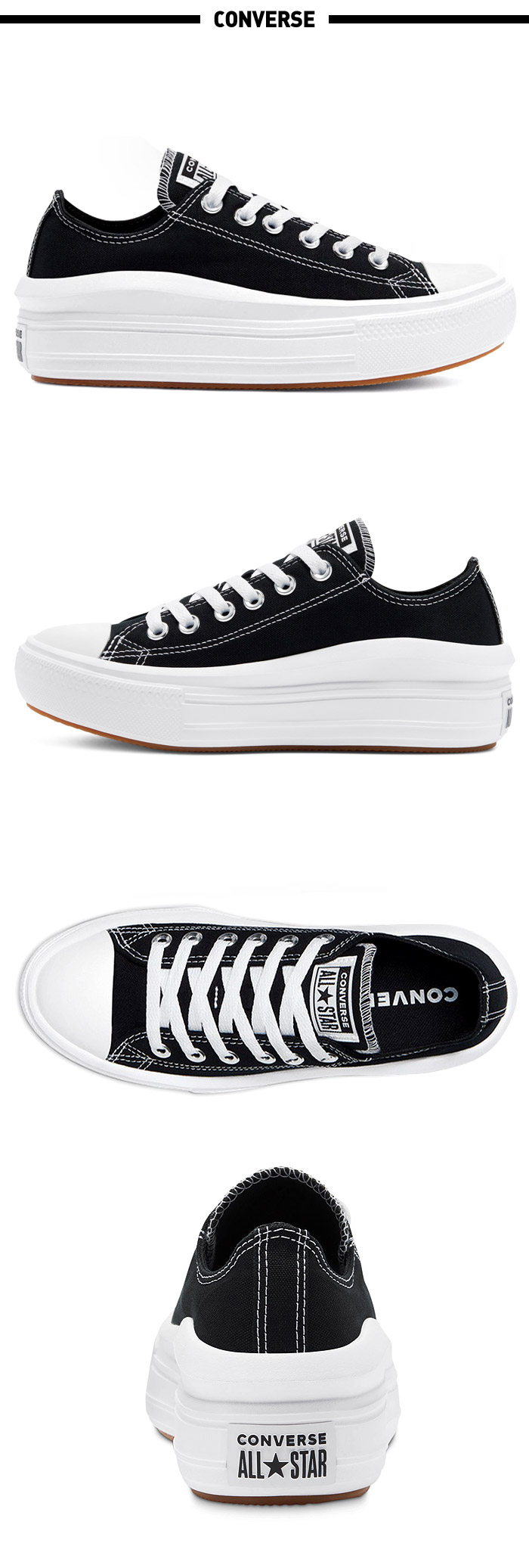 CONVERSE(컨버스) [컨버스] 척테일러 올스타 무브 로우 570256C-001 | S.I.VILLAGE (에스아이빌리지)